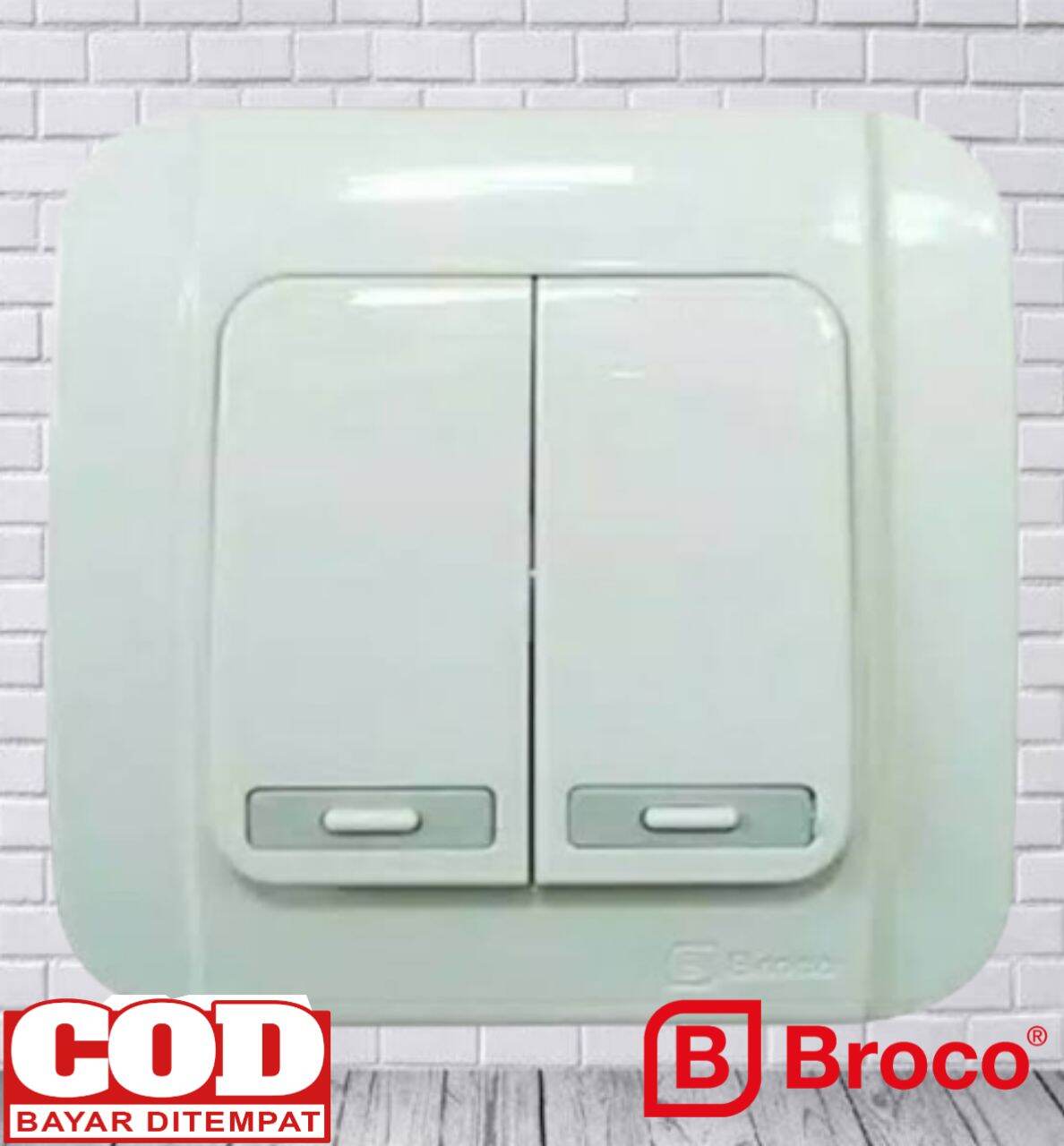 Broco seri double saklar dinding | Lazada Indonesia