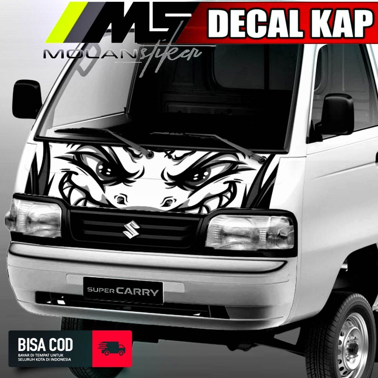 Decal Sticker Striping Variasi Kap/Kabin Suzuki Carry Futura ...