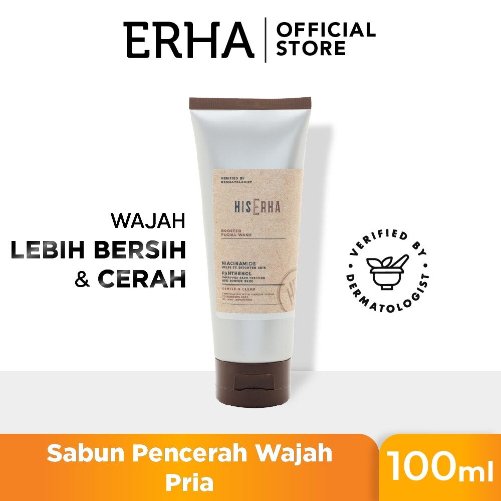 HisErha Booster Facial Wash With Niacinamide 100ml | His Erha Sabun ...
