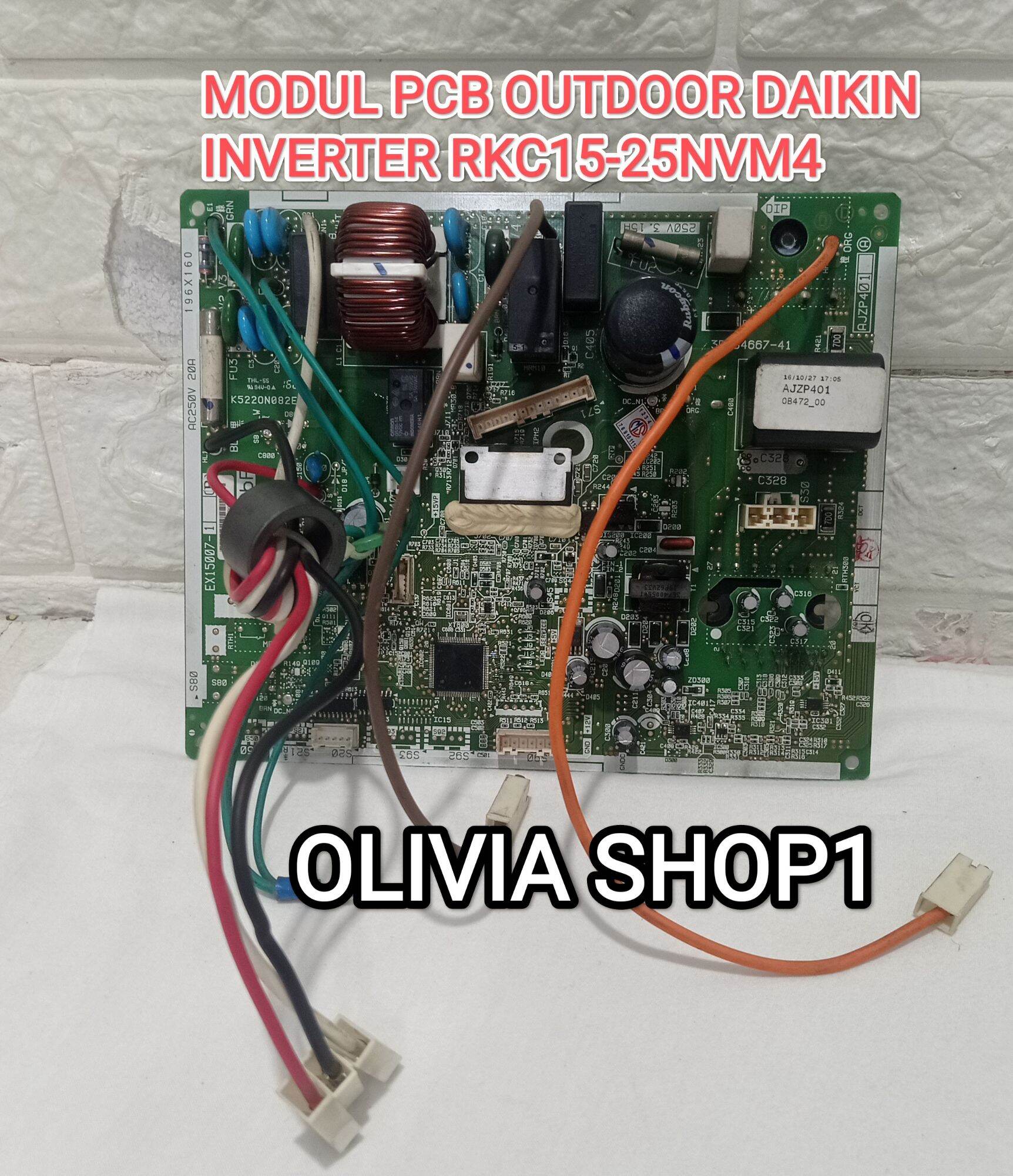 MODUL PCB OUTDOOR AC DAIKIN INVERTER RKC 15-25NVM4 ORIGINAL | Lazada ...