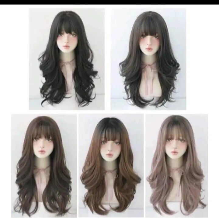Wig rambut palsu wanita sekali pakai | Lazada Indonesia