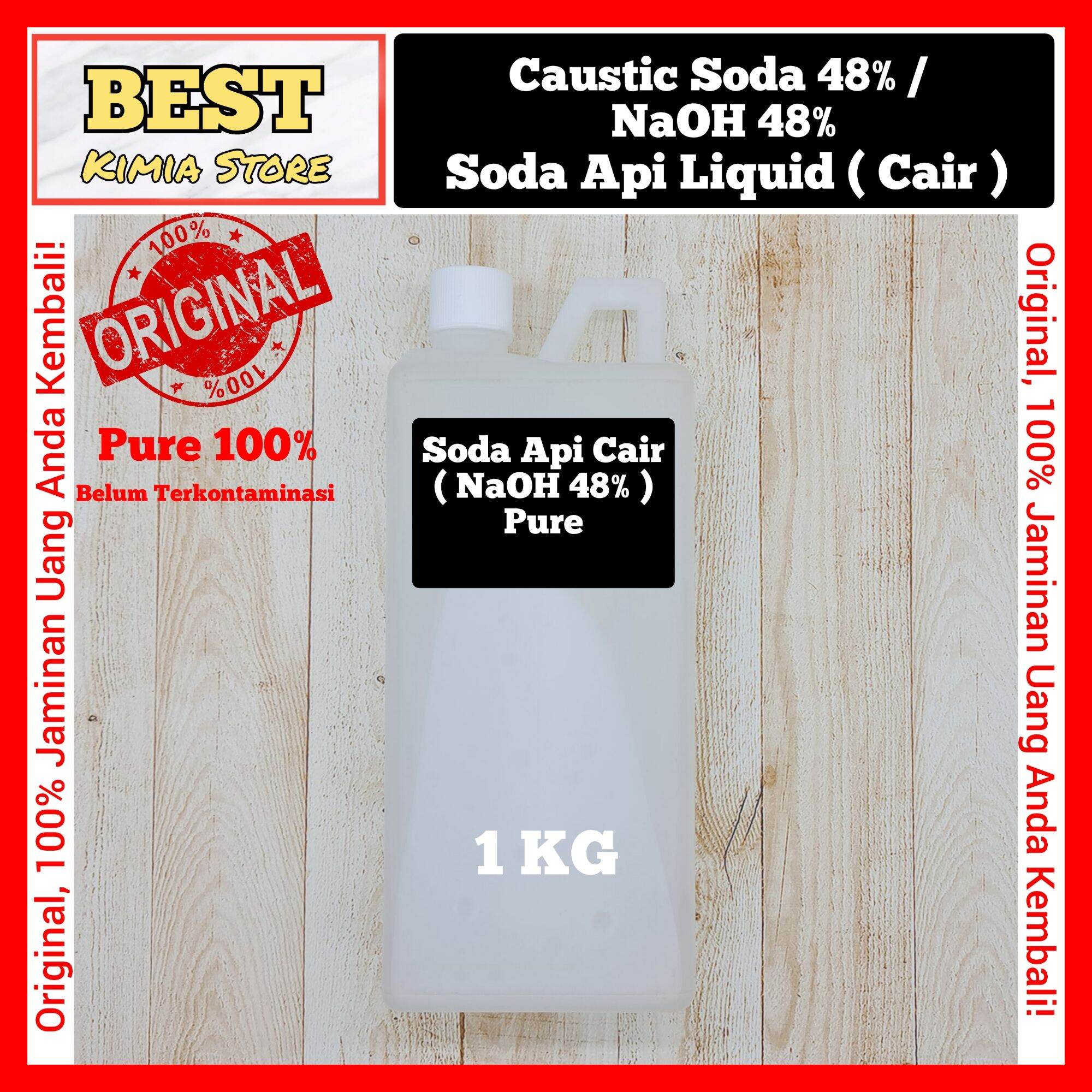 Soda Api Cair ( Naoh Liquid 48% ) / Caustic Soda liquid 48% ( 1KG - 5KG ...