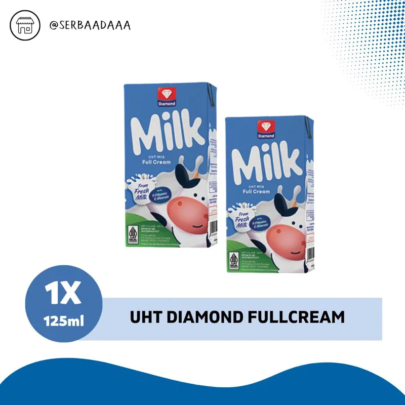 susu uht diamond 125ml full cream | Lazada Indonesia