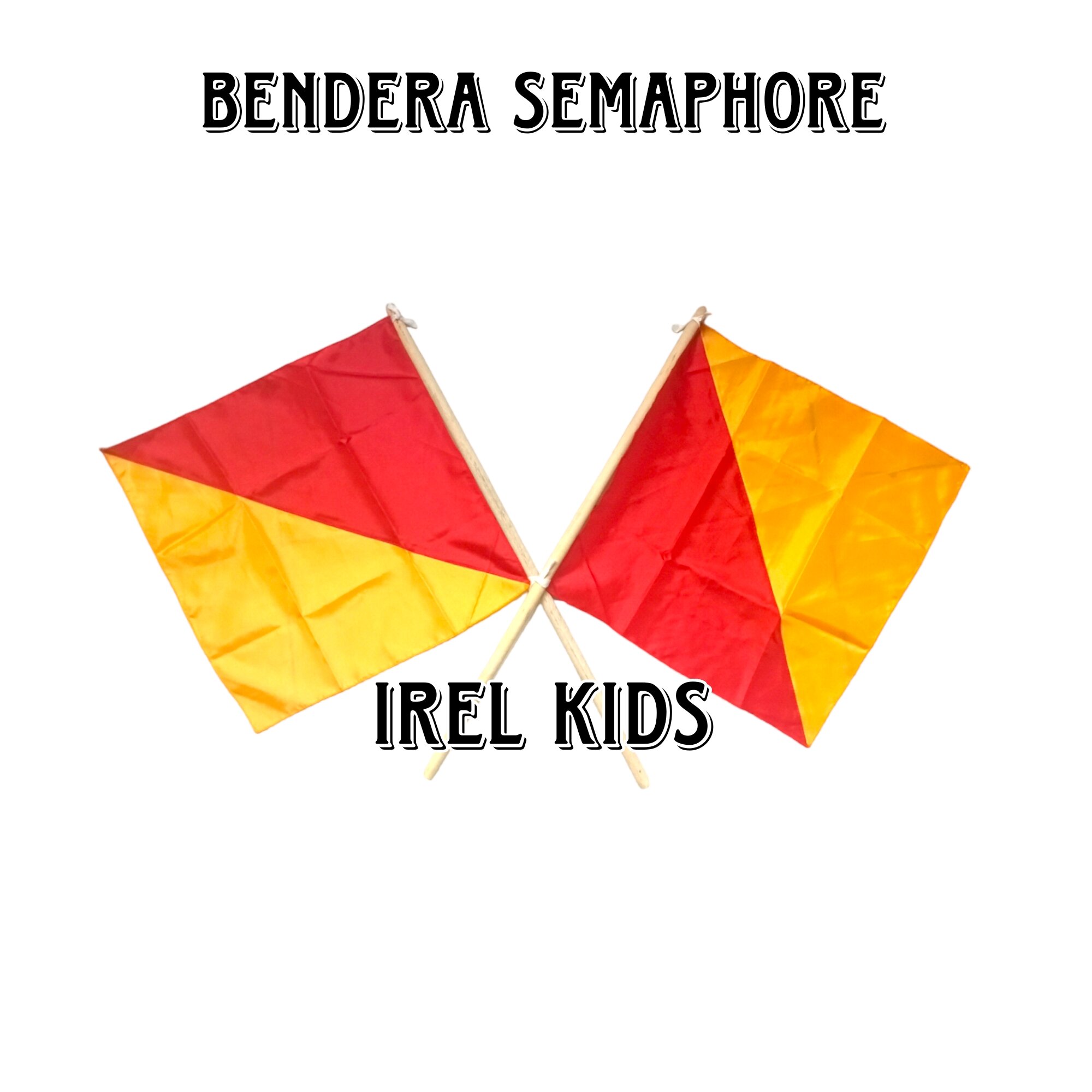 Bendera Semaphore Plus Tongkat Aksesoris Pramuka | Lazada Indonesia
