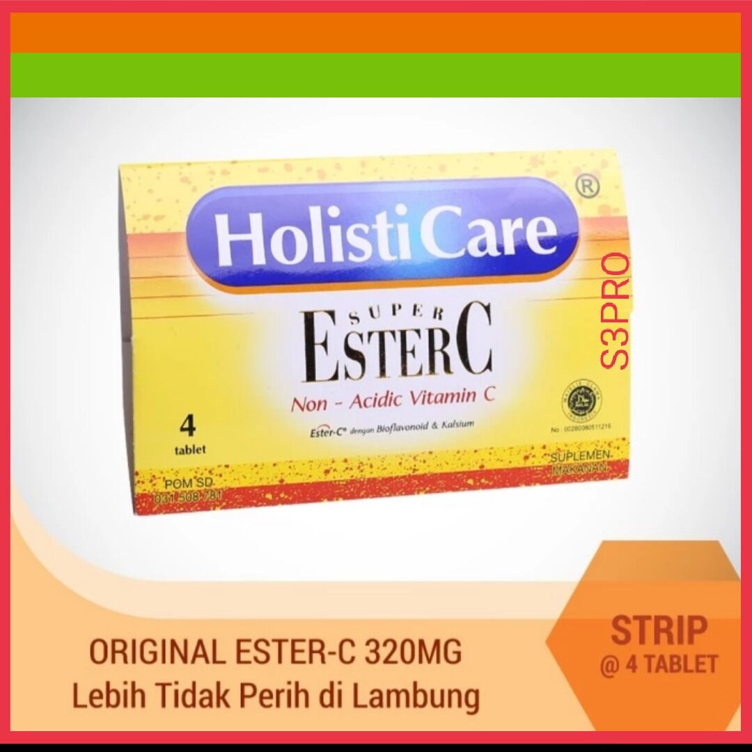 Vitamin C Ester C strip isi 4 kaplet | Lazada Indonesia