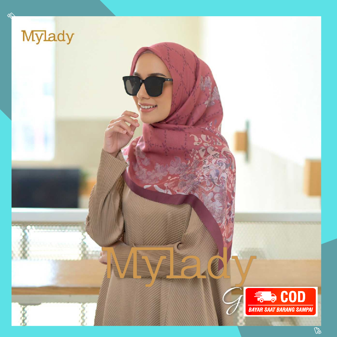 Kerudung MyLady Motif Gemala Signature Hijab Original Segiempat My Lady | Lazada Indonesia