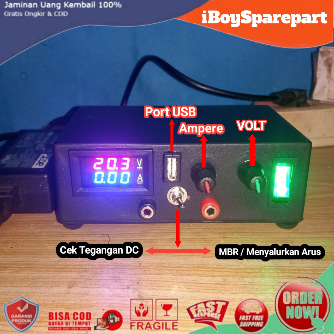 (DIY) Power Supply PSU / MBR 5 Ampere Plus Adaptor 12V | Lazada Indonesia