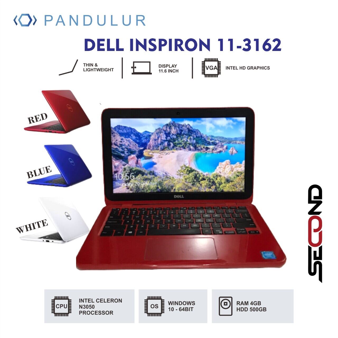 DELL Inspiron 11-3162/4GB/500GB all series | Lazada Indonesia
