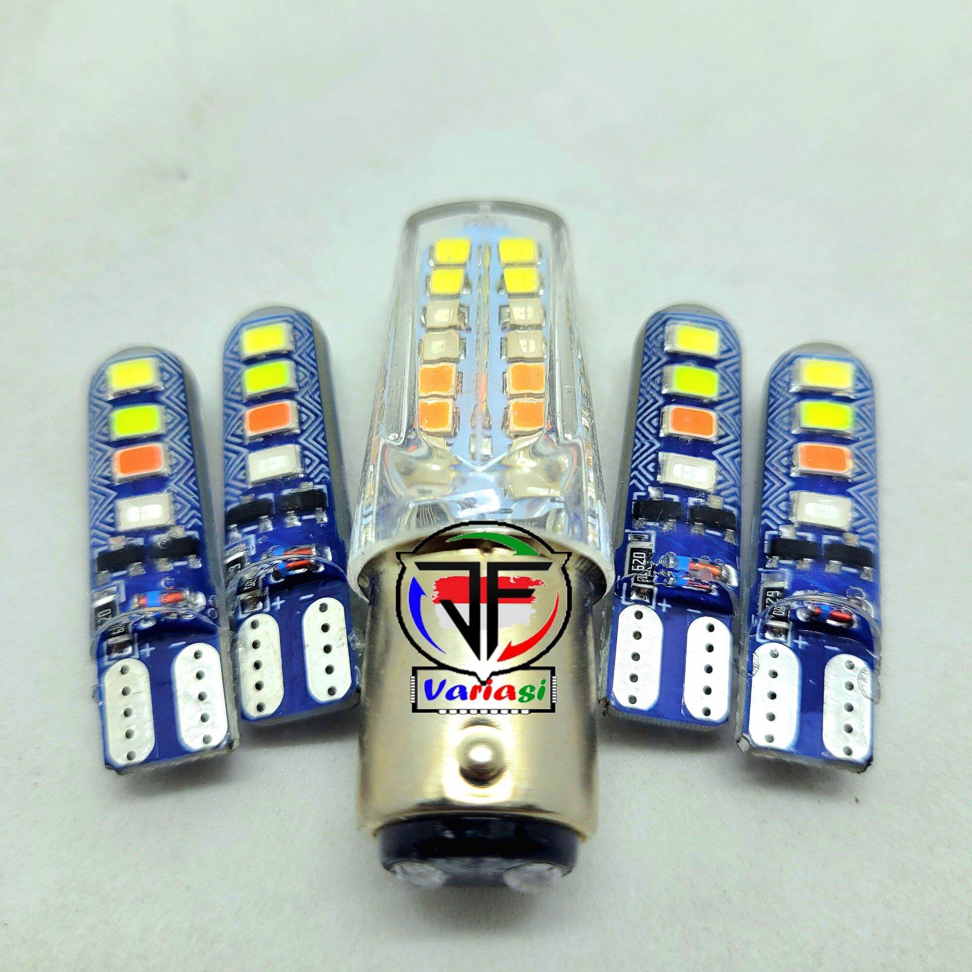 Paket Lampu Stop Rem Pyramid Bolvan 4 Warna RGBW LED & Lampu Sein Sen ...