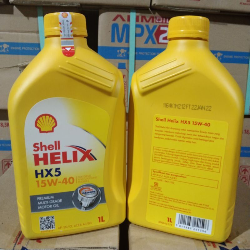 Shell HX 5 1 liter SAE 15-40w | Lazada Indonesia