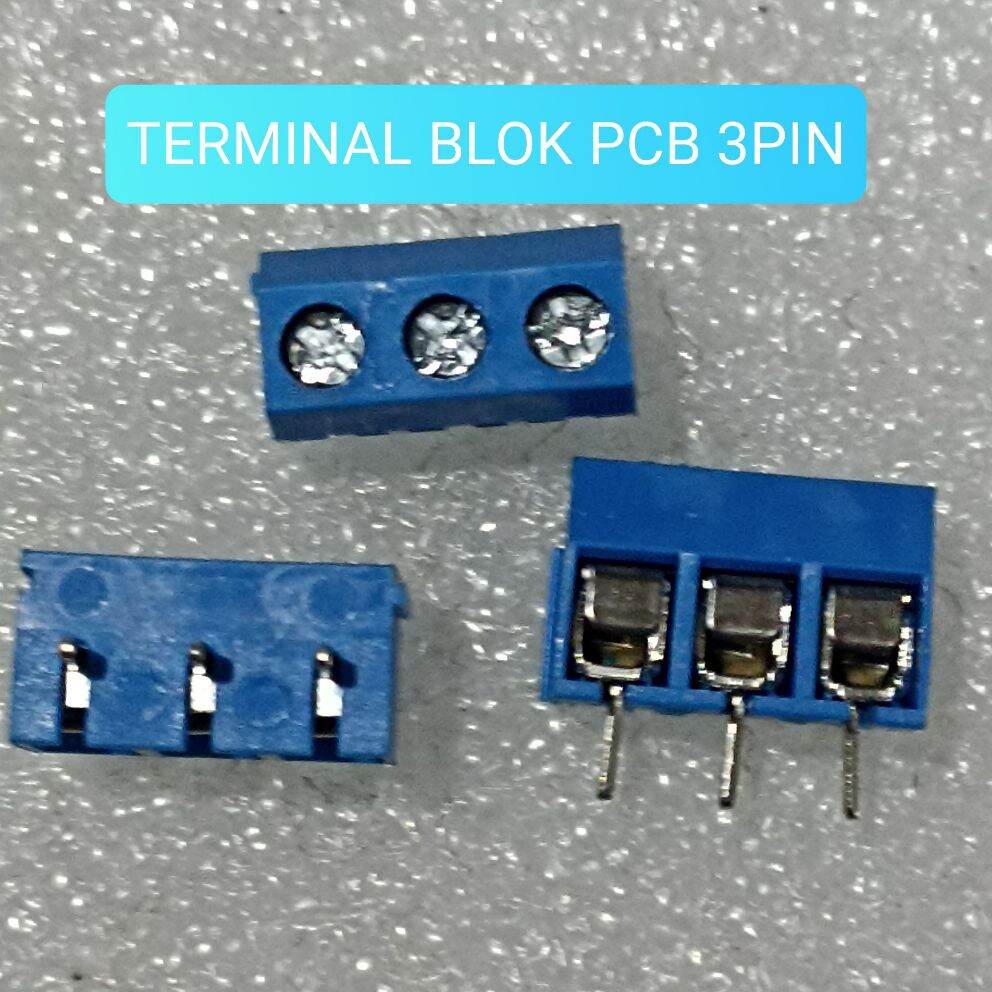 TERMINAL PCB BLOCK 3PIN KF301 BIRU TERMINAL PCB BLOK 3 PIN | Lazada ...