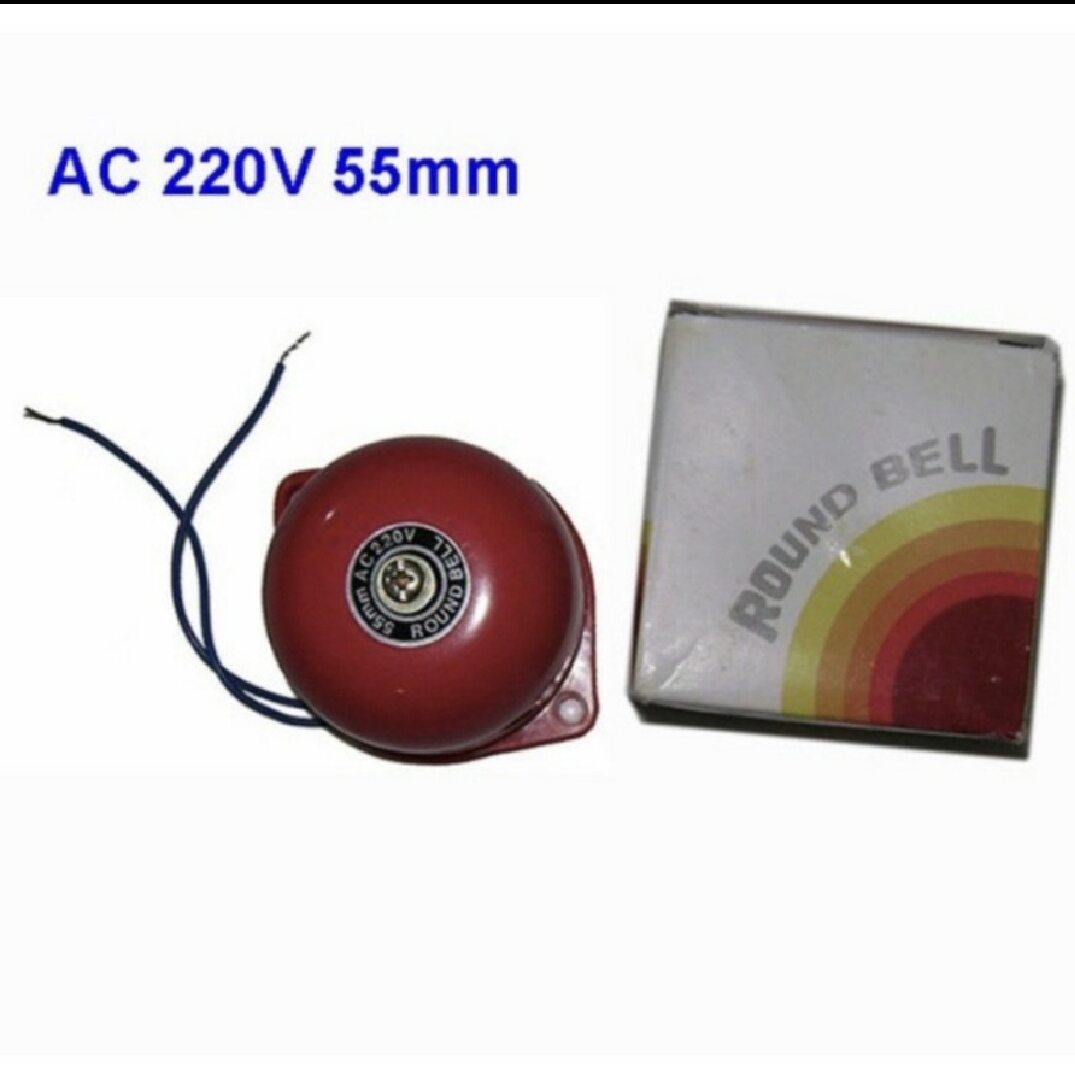 round bell bel kring 55mm 55 mm bel listrik pabrik fire alarm 2.5 inch ...