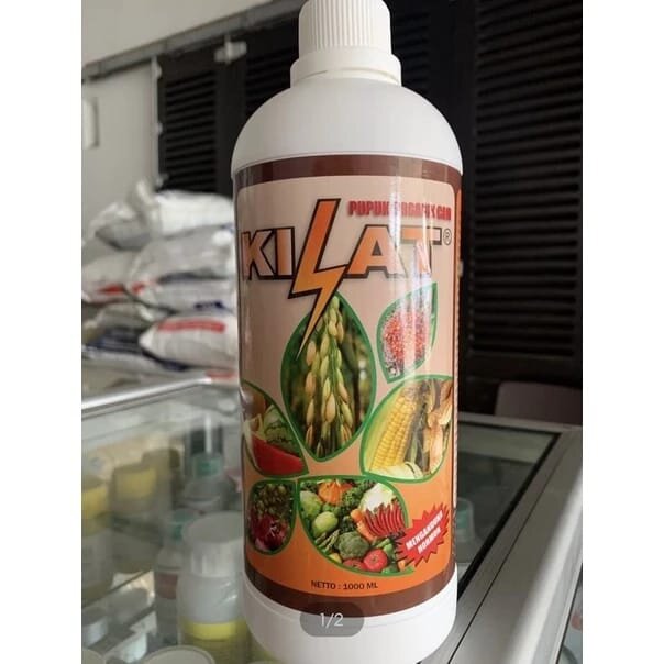 Pupuk Pelebat Buah Organik Cair KILAT mengandung hormon. isi 1 liter ...