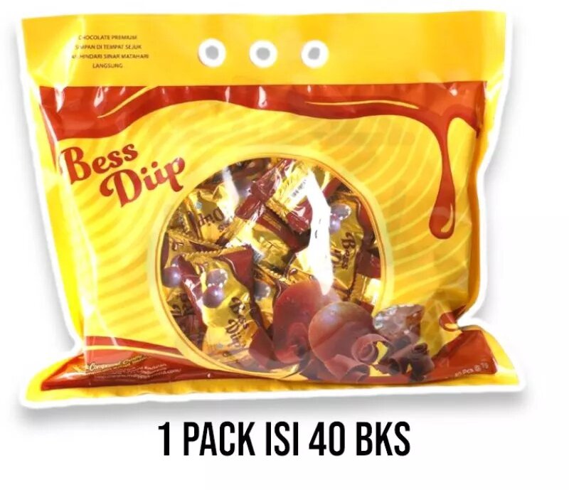 Bess Diip Cokelat Compound Krispi Bentuk Bola isi 40pcs | Lazada Indonesia