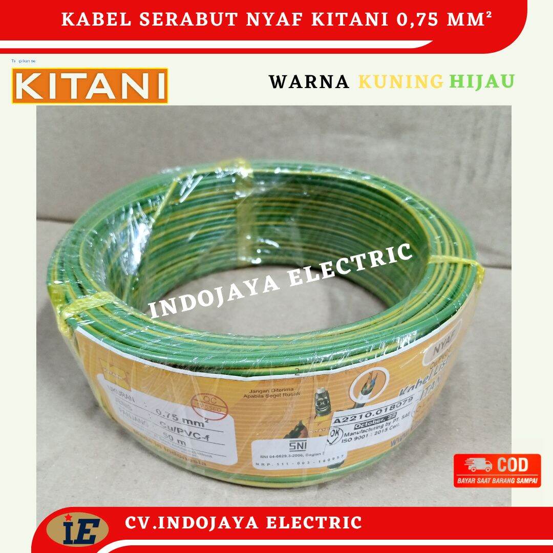 Kabel Serabut Nyaf 0,75 mm Kitani 50 meter Kabel body Motor Kabel body ...