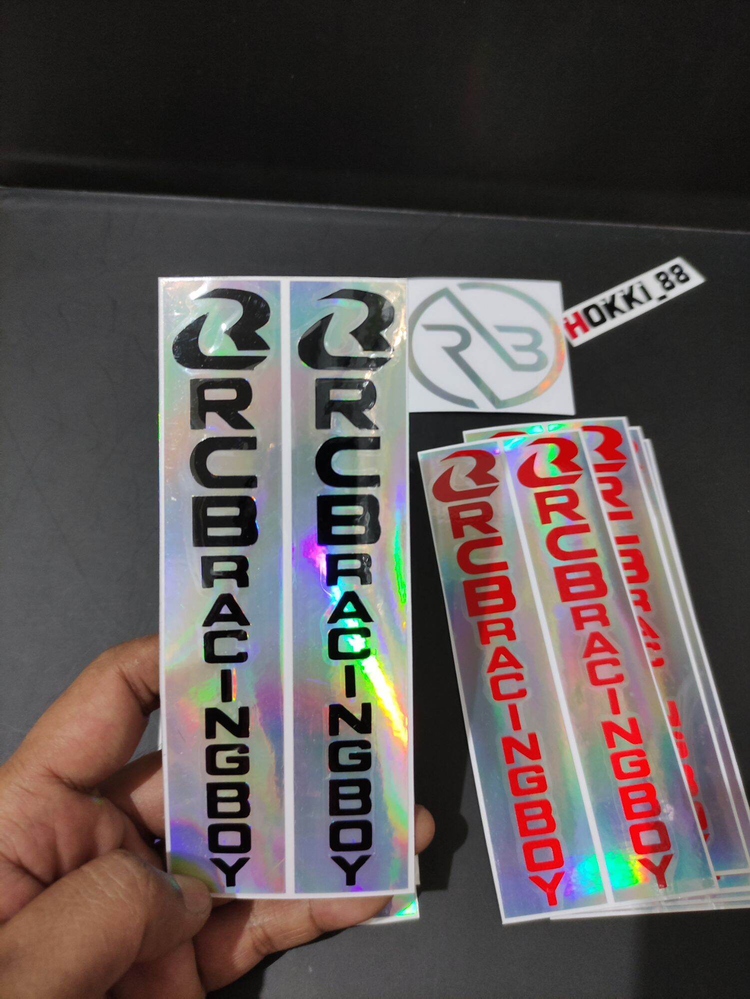 Stiker shock racing boy sepasang sticker RCB cutting acesoris variasi ...