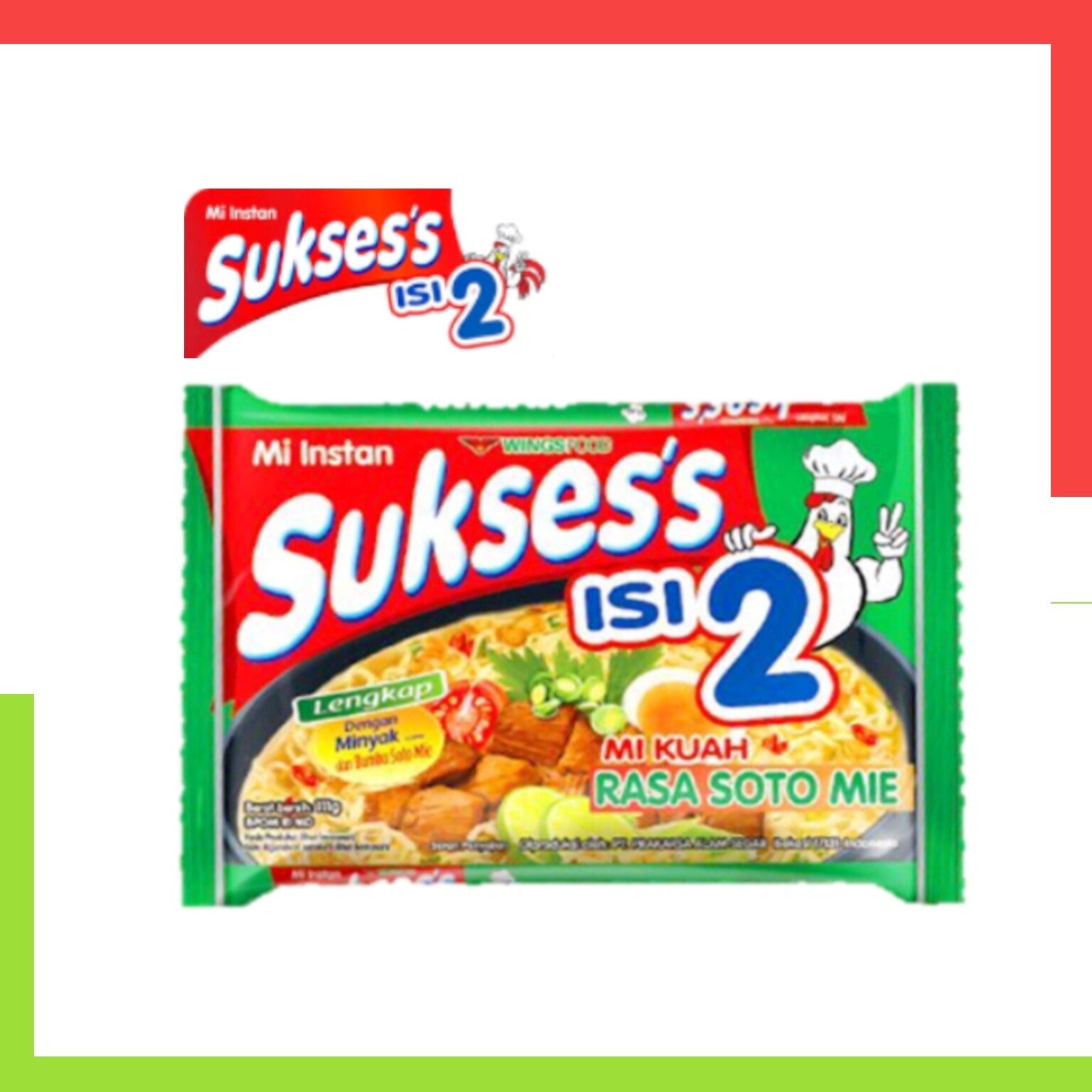 MIE SUKSES ISI 2 KUAH RASA SOTO | Lazada Indonesia