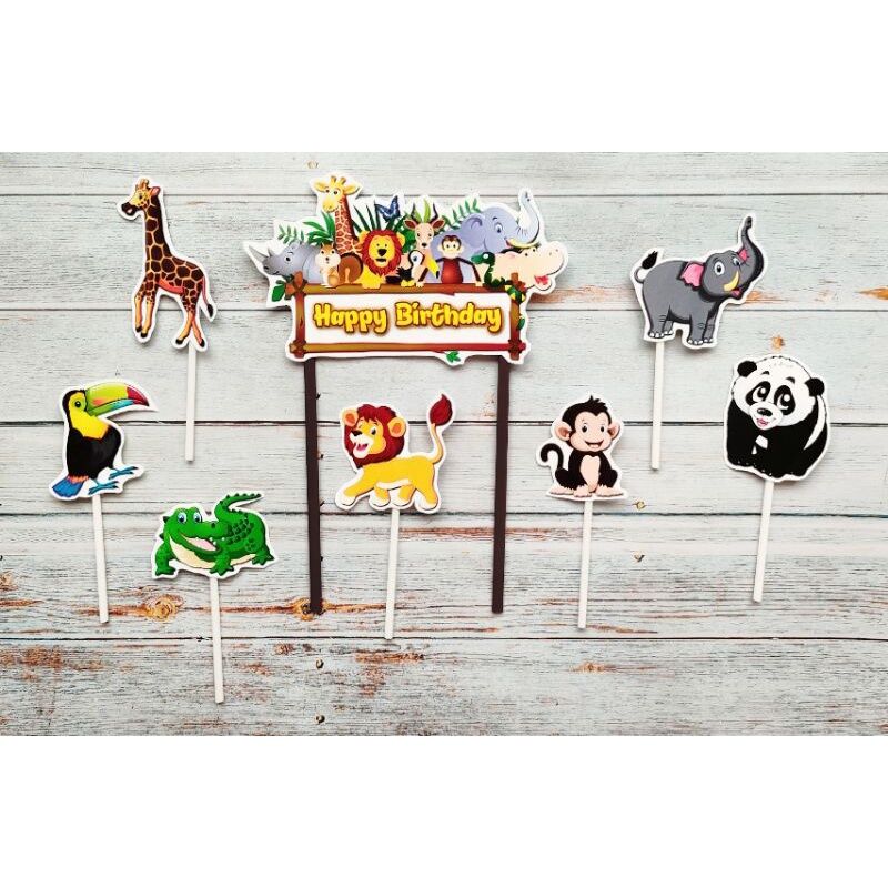 topper toper hiasan tusukan kue cake ulang tahun happy birthday ...