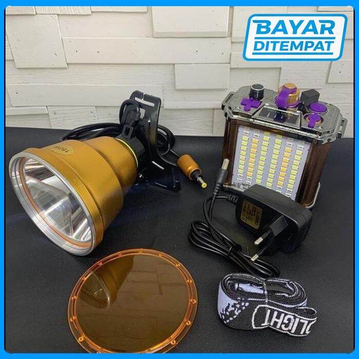 senter kepala jumbo kiseki 150 watt + korek api ck.958+ | Lazada Indonesia