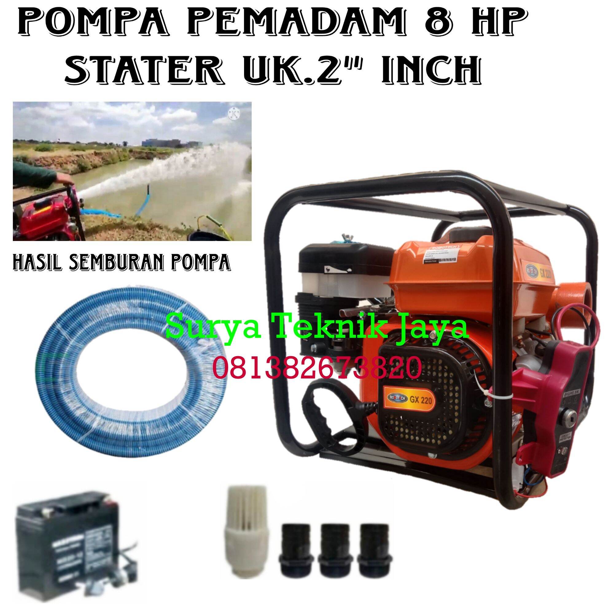 POMPA PEMADAM KEBAKARAN 8 HP ELEKTRIK STATER 2 INCH | Lazada Indonesia