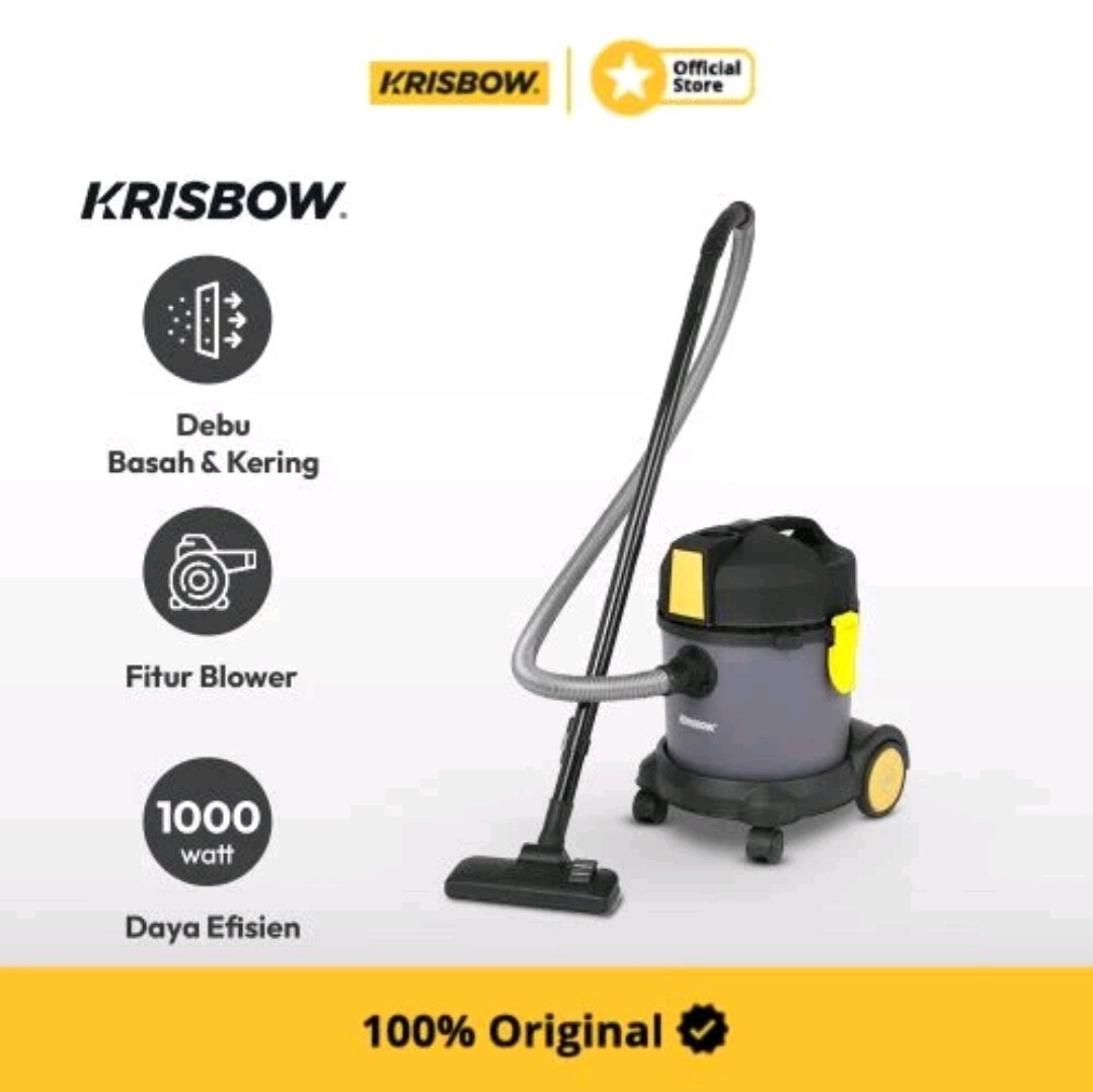 Krisbow Vacum Cleaner 20 Liter Penghisap Debu Kering dan Basah Blower | Lazada Indonesia