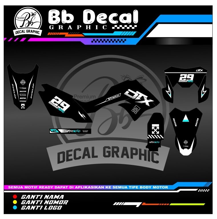 decal D-Tracker striping D-Tracker bisa request bisa custom bahan ...