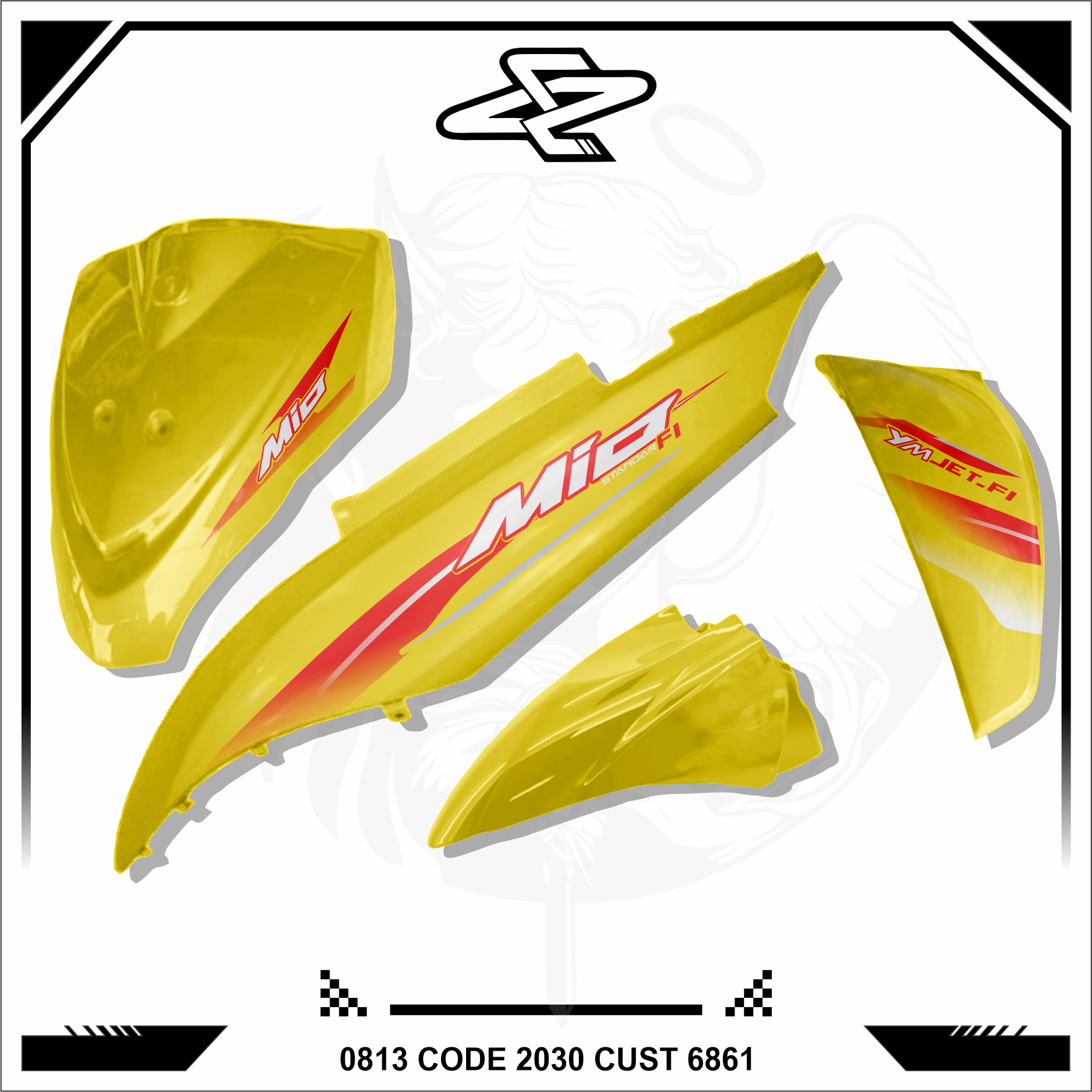 MIO J striping MIO J motor YAMAHA motor sticker variasi transparan ...