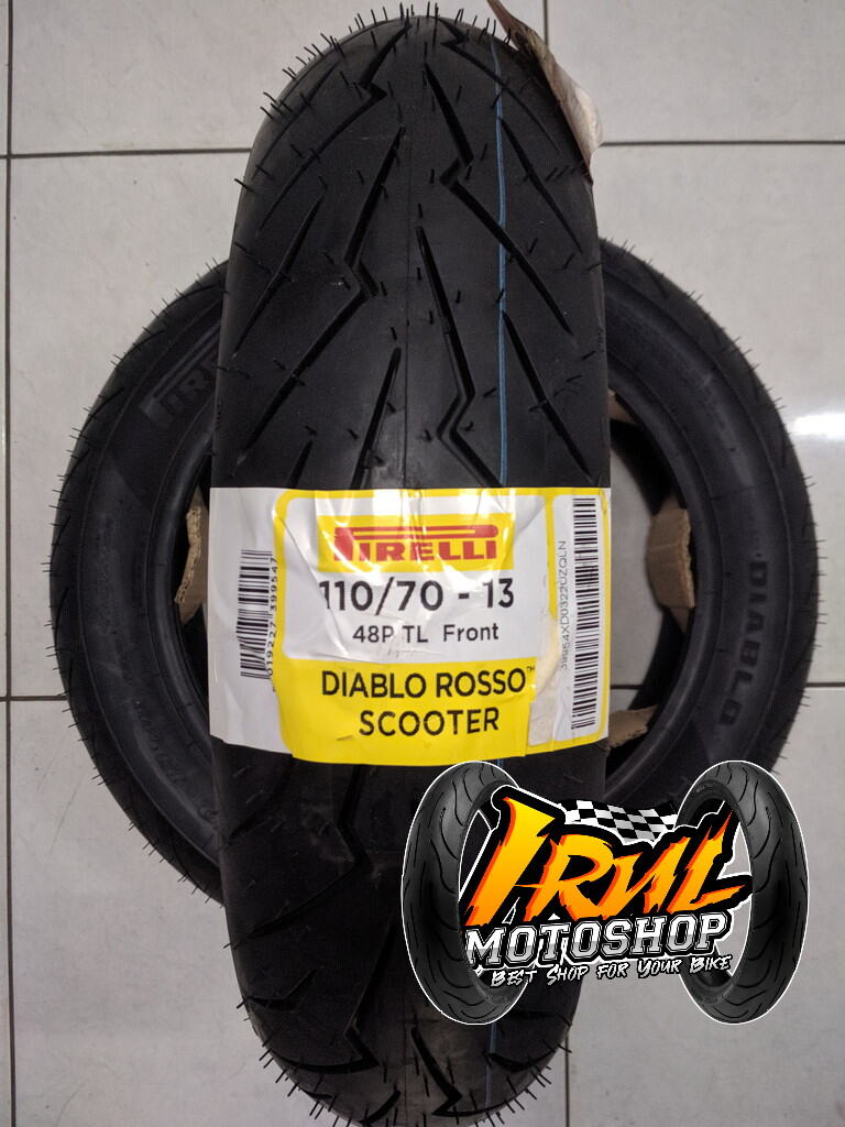 Ban Pirelli Diablo Rosso Scooter 110/70 Ring 13 | Lazada Indonesia