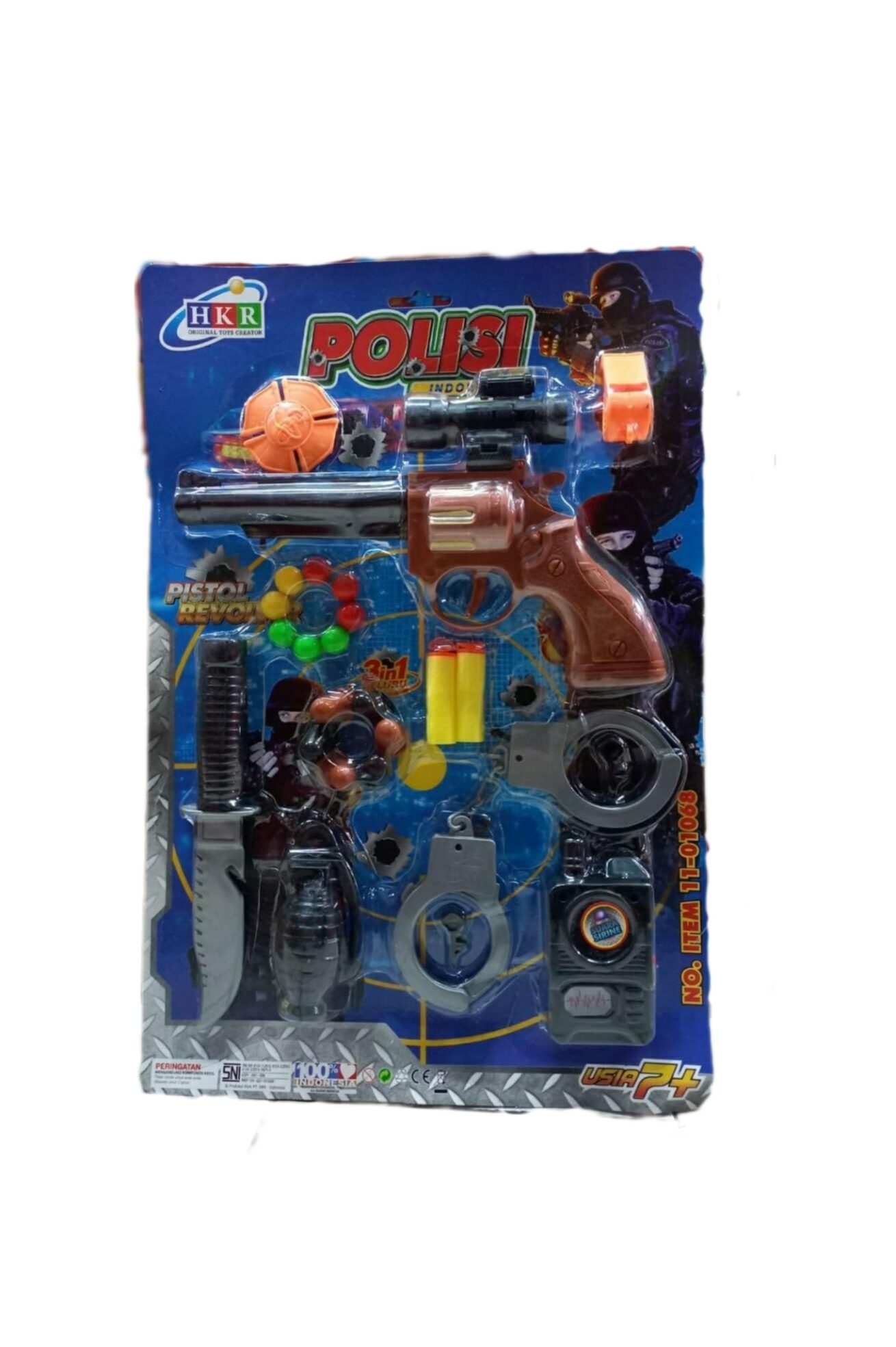 Mainan pistol pistolan polisi terbaru pistol revolver | Lazada Indonesia