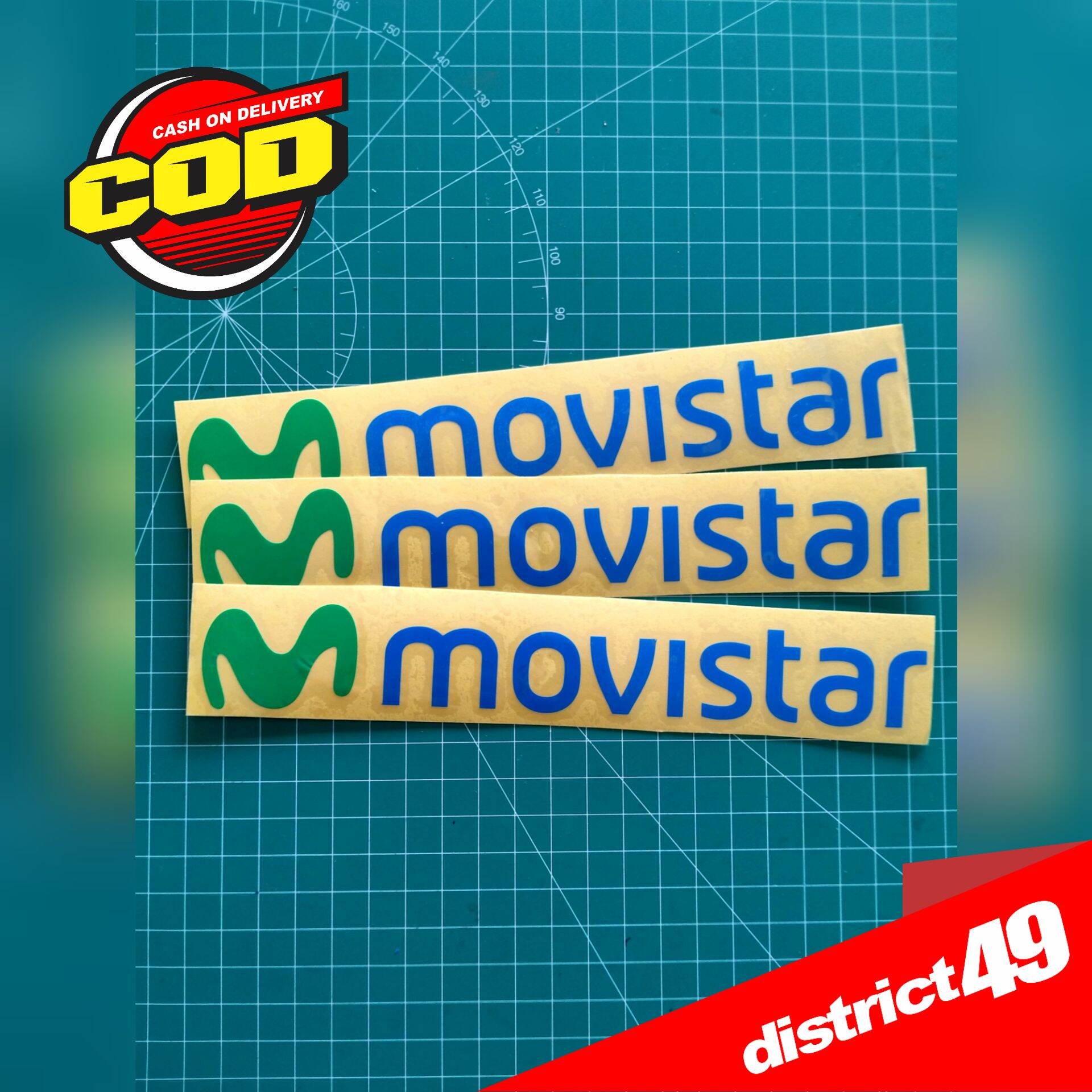 Sticker cutting Movistar - Cutting sticker Movistar - Sticker sponsor ...
