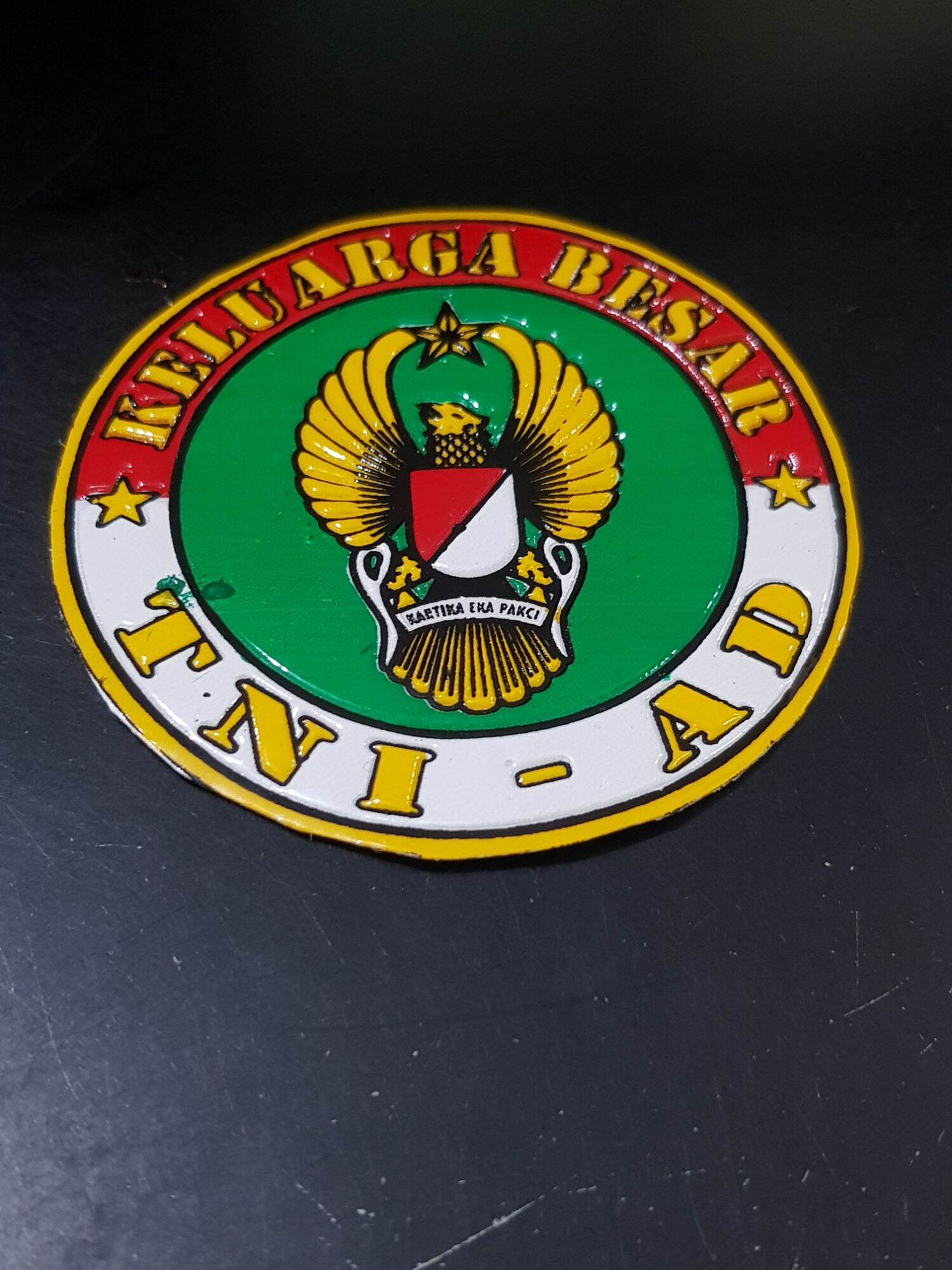 Stiker Embos TNI AD BULAT | Stiker kaca TNI AD| Stiker embos TNI AD ...