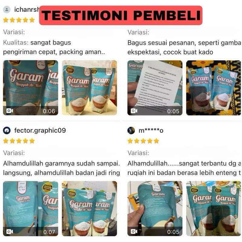 Beli1 Gratis 1 Garam Ruqyah ArRizki Ampuh Kemasan 750gr | Lazada Indonesia