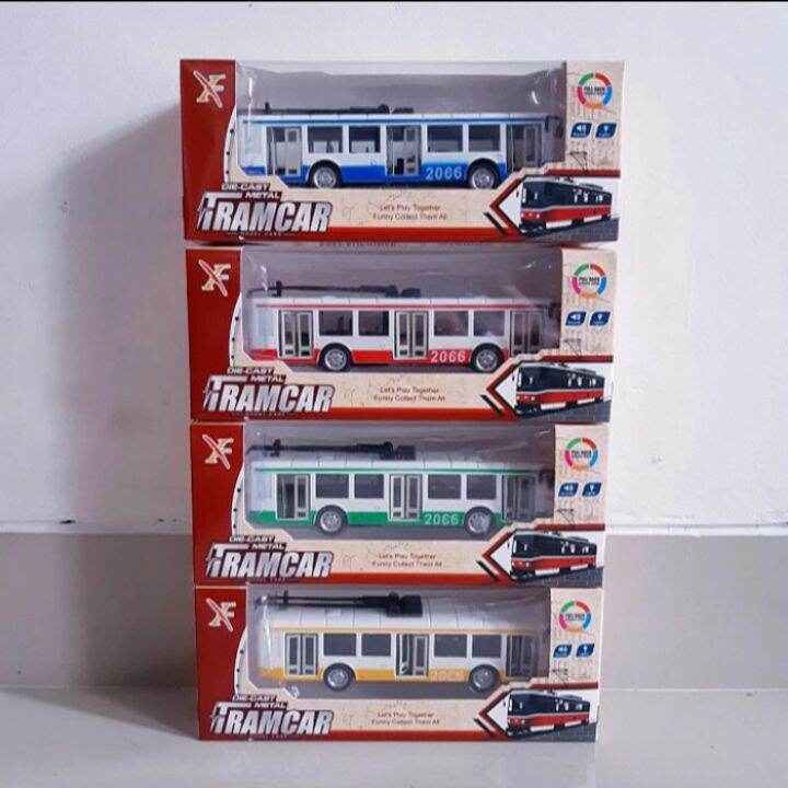 Diecast Tramcar Alloy - Mainan Miniatur Kereta Trem Mobil Listrik ...