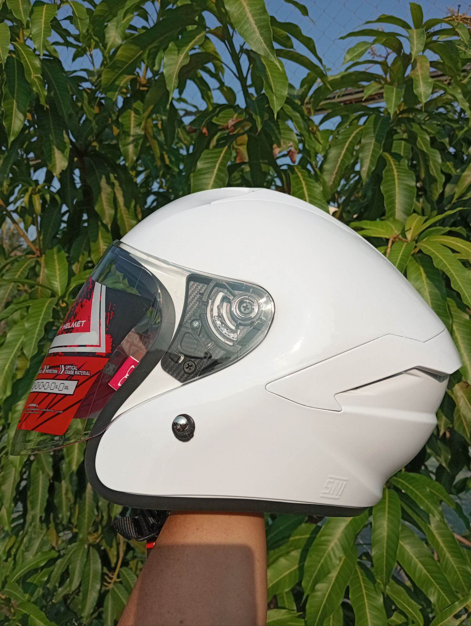 HELM GHM, STYLO SOLID HALF FACE DEWASA, HELM SNI ORIGINAL,BARU DAN ...