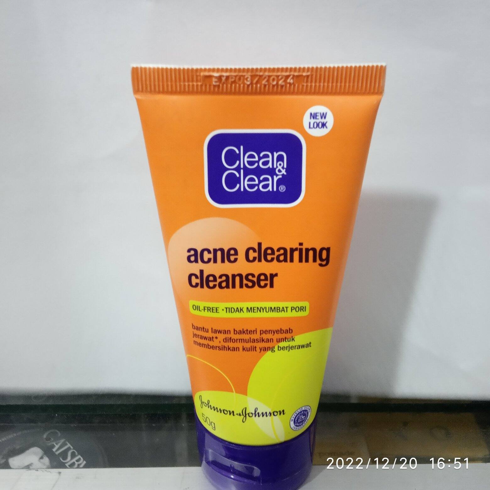 clean&clear cleanser acne clearing 50ml | Lazada Indonesia