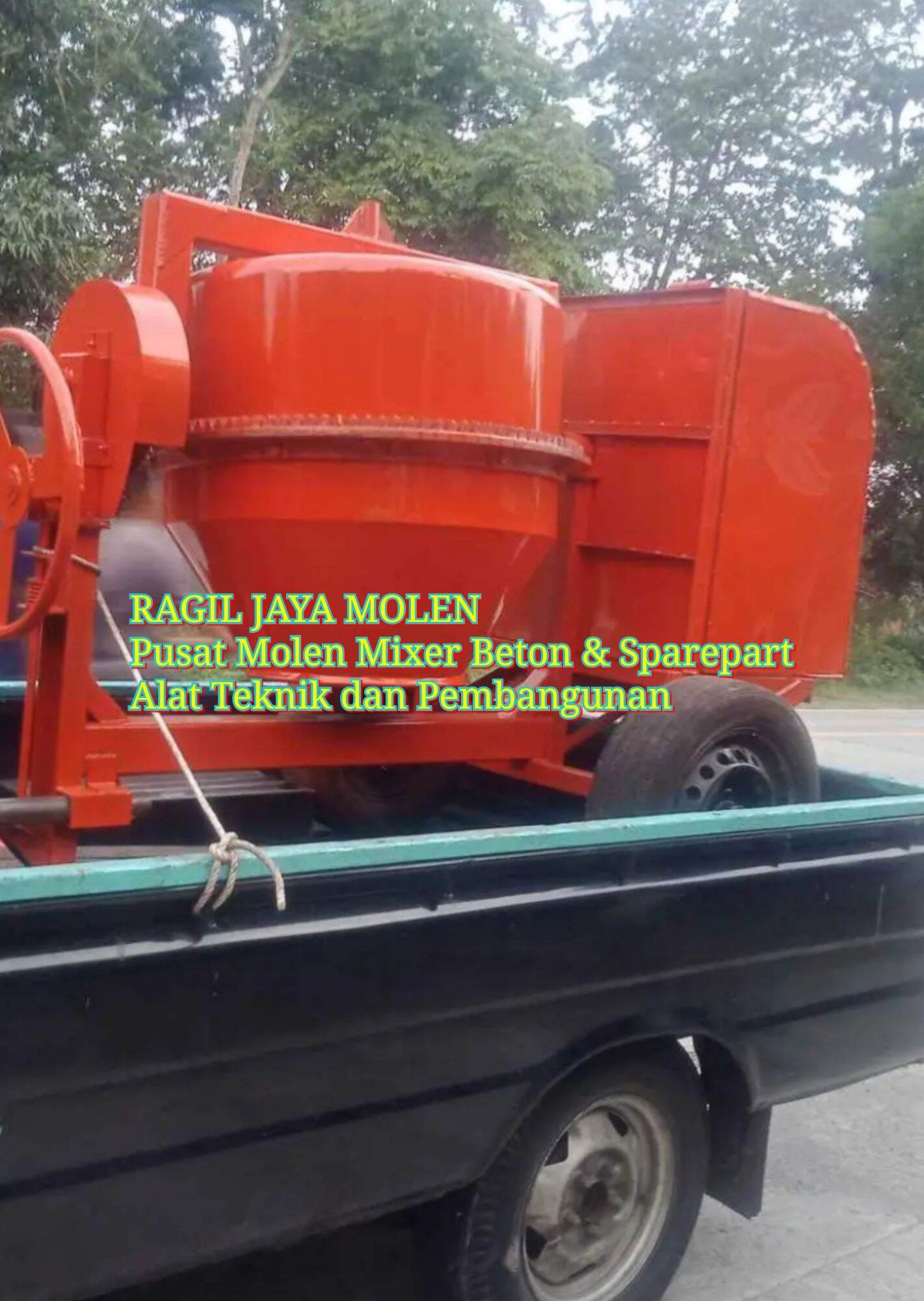 MOLEN PENGADUK SEMEN PASIR 50 KG MOLEN COR BETON KUALITAS TERBAIK ...