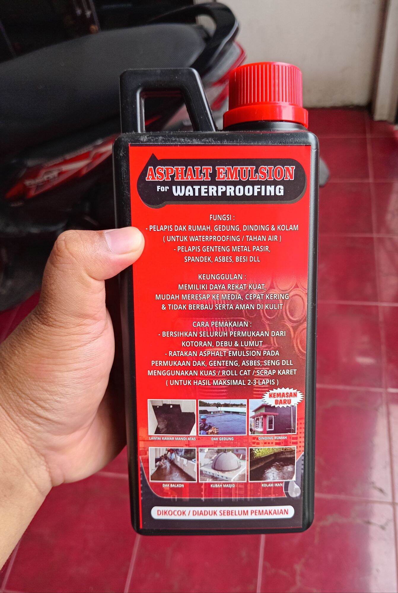 Aspal cair Surabaya 1 kg pelapis anti bocor / anti rembes | Lazada ...