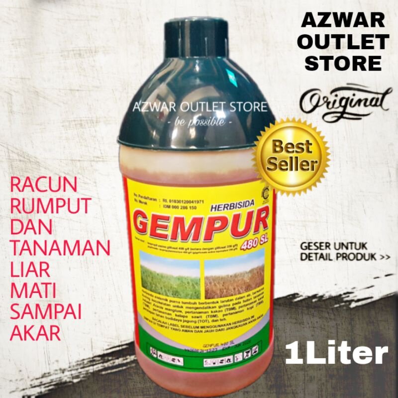 GEMPUR 480SL | RACUN RUMPUT DAN TANAMAN LIAR | HERBISIDA SISTEMIK ...