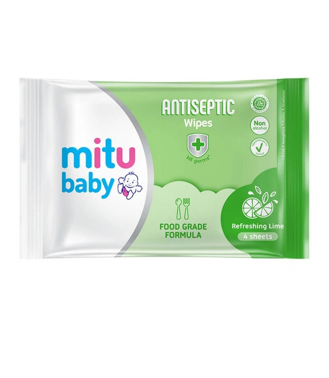 MITU Baby Wipes Tisu Basah Antiseptic Refreshing 4s Buy 2 Get 1 ...