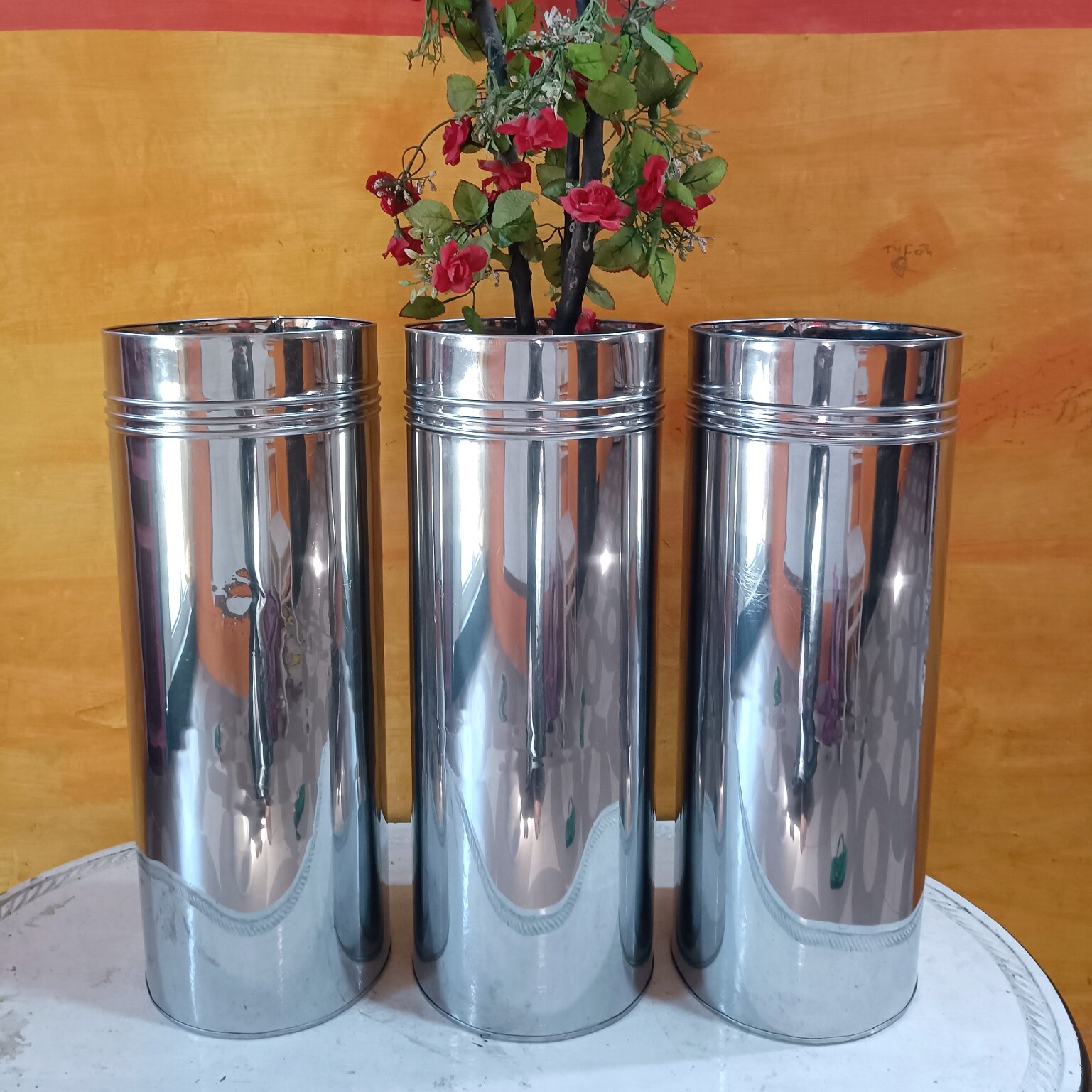 Vas Bunga Stainless T 60 cm / Pot Tanaman Hias | Lazada Indonesia