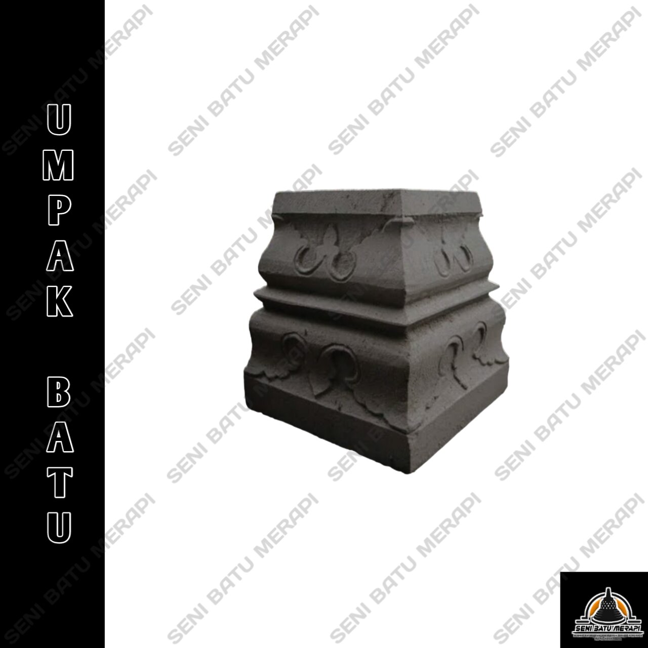 Umpak Model Ukir Batu asli (ukuran 20x20x15) | Lazada Indonesia