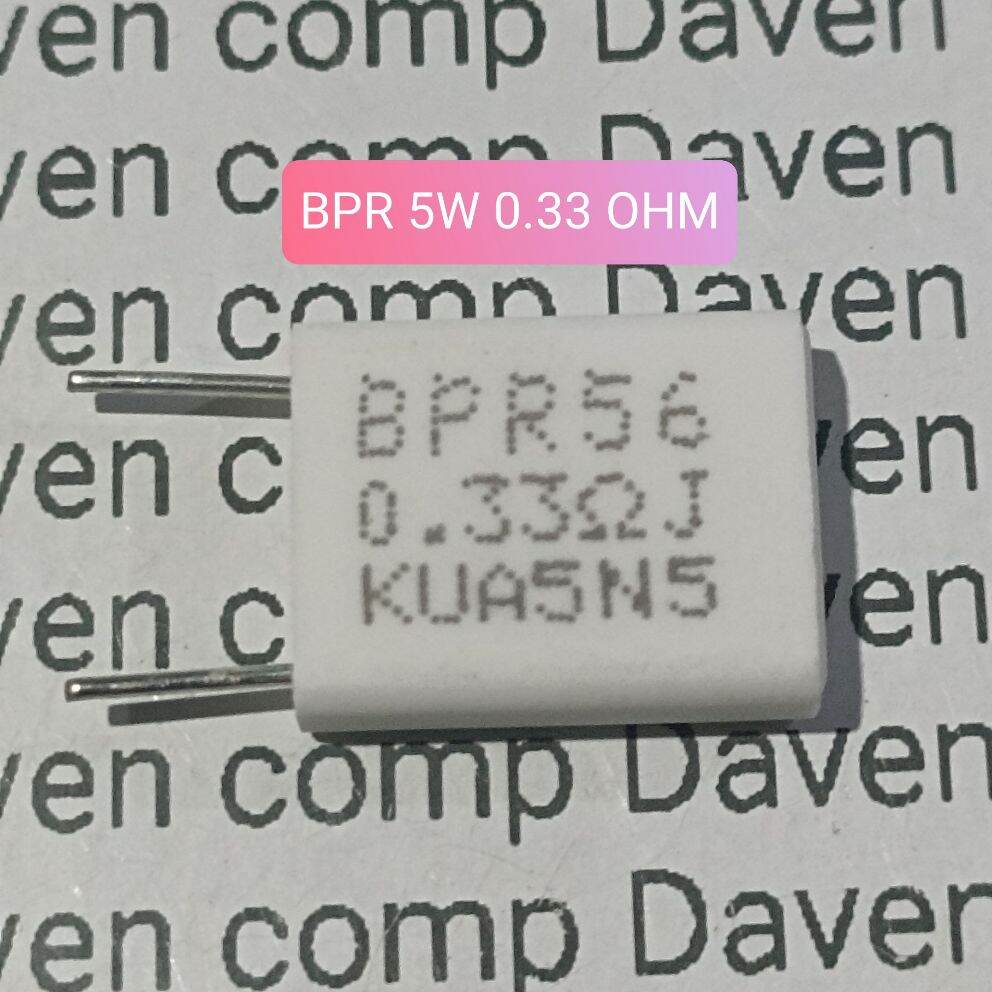 RESISTOR BPR 5WATT 0.33 OHM 5W 0.33OHM 0,33 OHM NOBLE | Lazada Indonesia