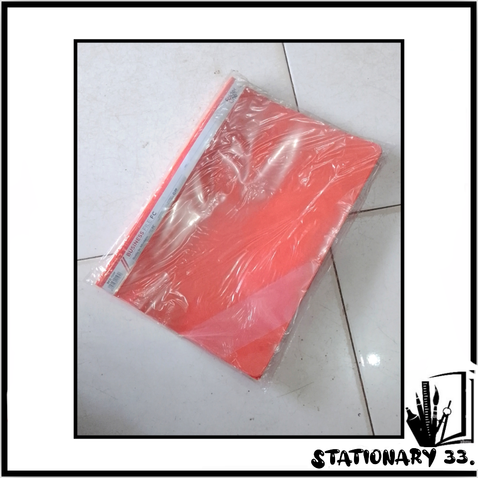 1 Pak Business File / Map Snelhecter Plastik Folio ( Orange ) | Lazada ...