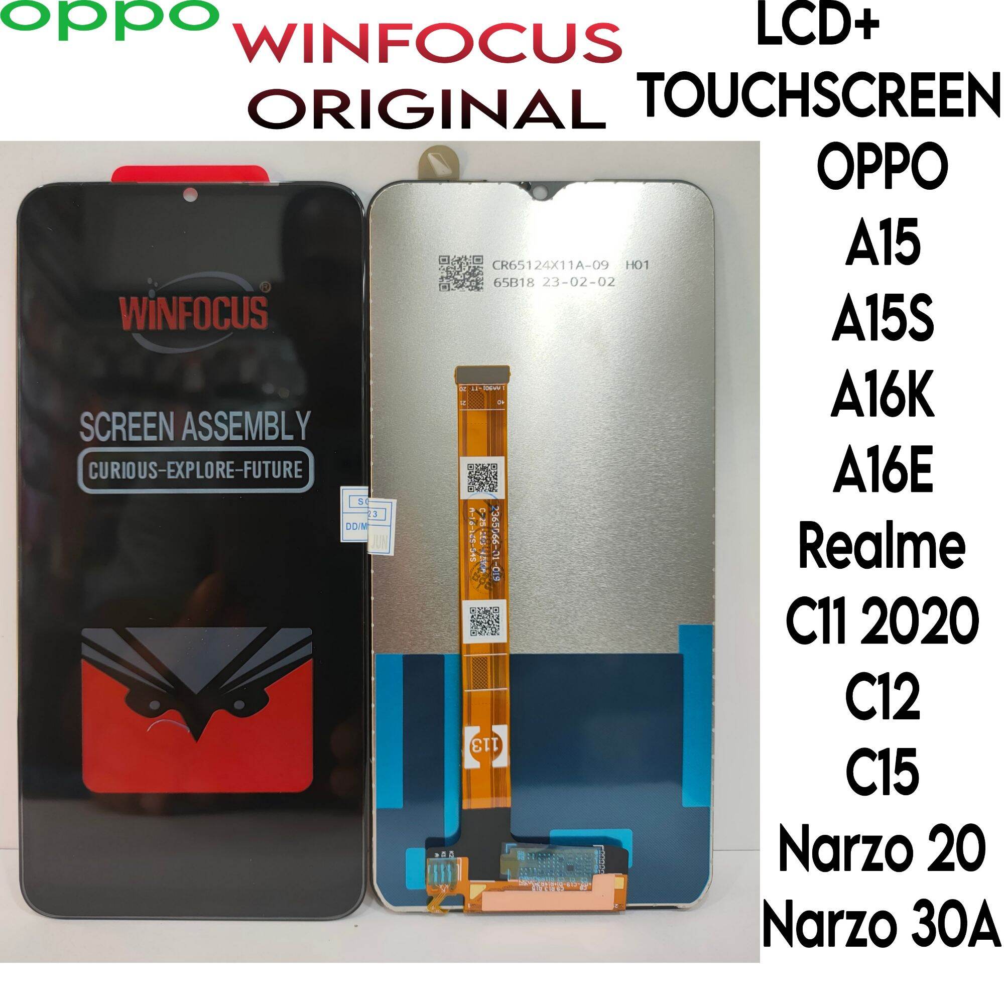 LCD TOUCHSCREEN ORIGINAL WINFOCUS OPPO A15/A15S/A16K/A16e/Realme C11 2020/C12/C15/Narzo 20/Narzo ...