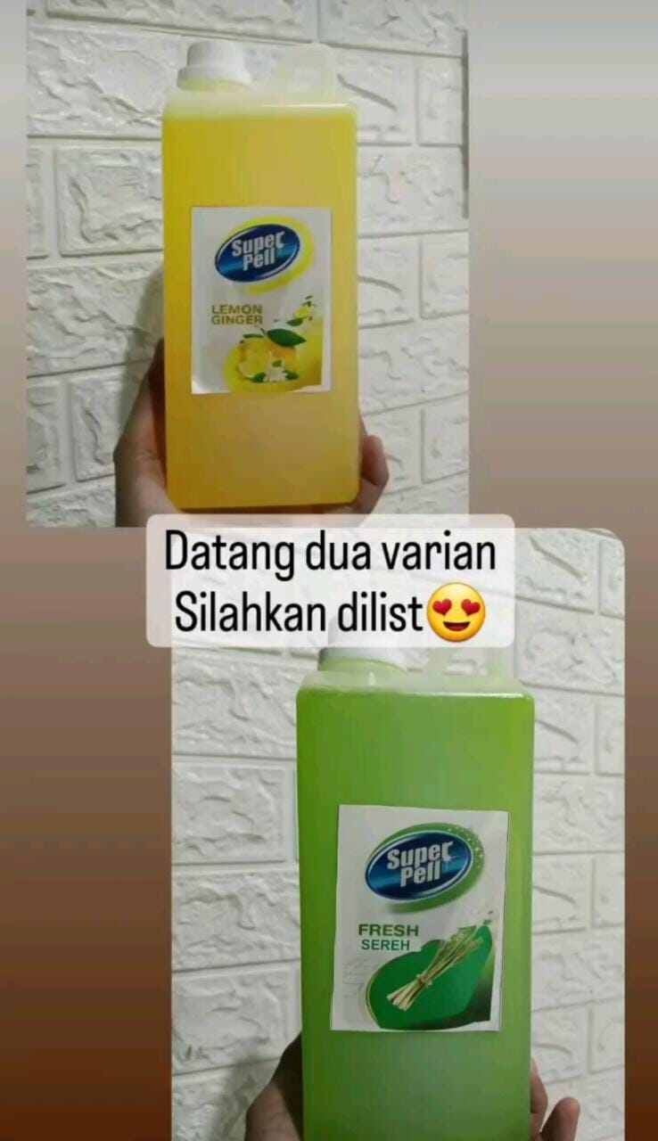 Super Pell Pembersih Lantai botolan 1 liter | Lazada Indonesia