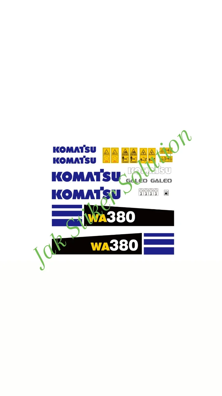 Stiker Komatsu WA380 Sticker Alat Berat Wheel Loader | Lazada Indonesia