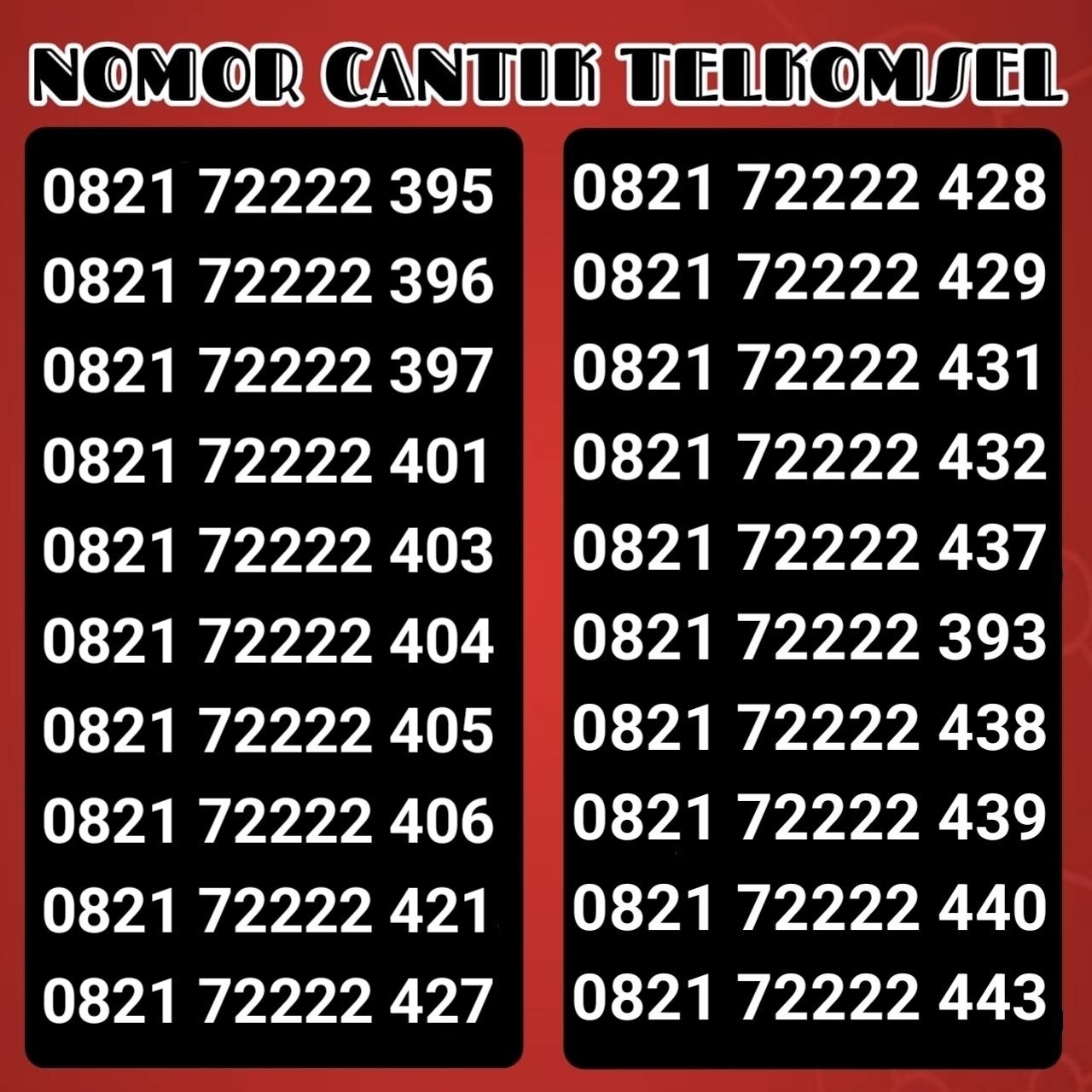 KARTU PERDANA SIMPATI TELKOMSEL NOMOR CANTIK SERI RAPIH 4G/5G EXP 2025 | Lazada Indonesia