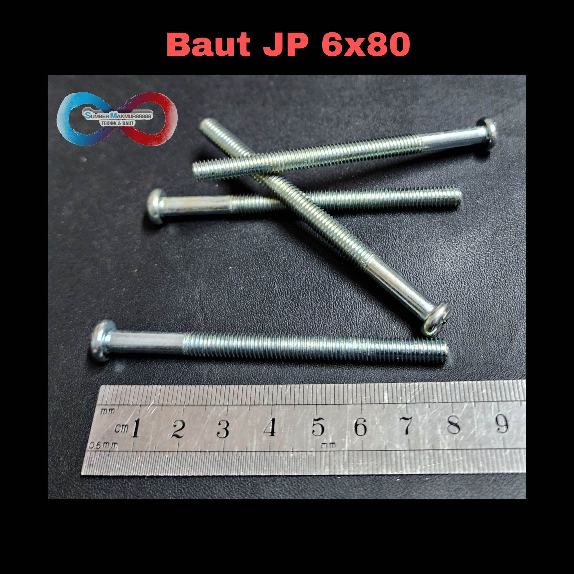 Baut JP 6x80 / Baut obeng per 100 pcs | Lazada Indonesia