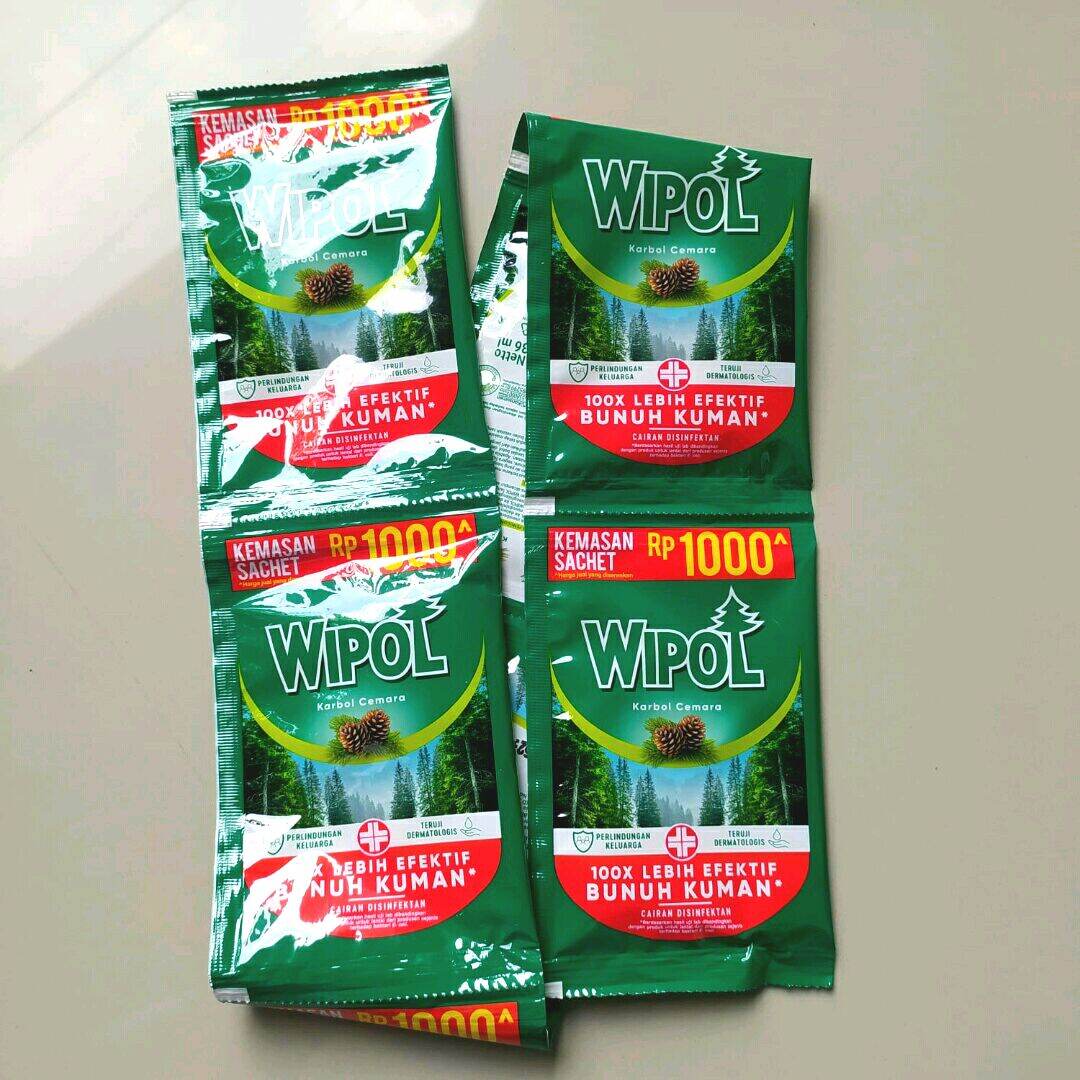WIPOL KARBOL CEMARA sachet/1 renceng isi 6 sachet/sembakomurahkomplit ...