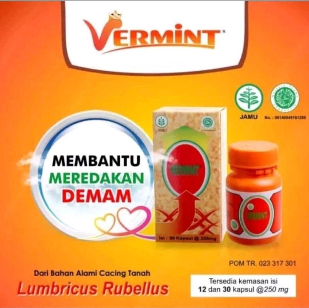 Vermin 12 Kapsul | Vermin Kapsul Cacing | Obat Demam | Obat Typus ...